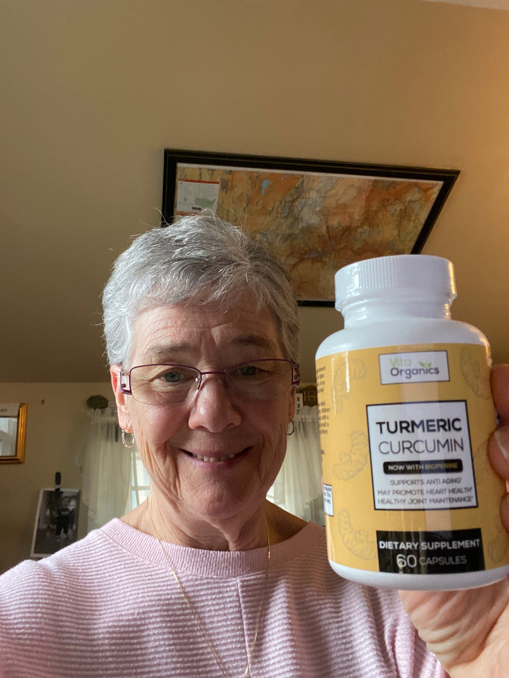 Vita Organics Premium Strength Turmeric Curcumin (With BioPerine)